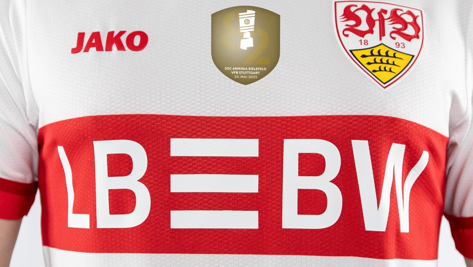 LBBW auf dem Trikot des VfB Stuttgart im DFB-Pokalfinale